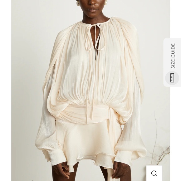 Miss Rosier | Dresses | Miss Rosier Engenie Fully Pleated Ruffled Mini ...